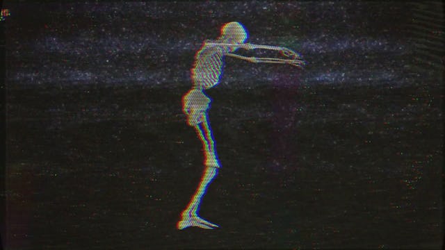 Skeleton Creeping Old VHS Footage • Motion Graphics Template • Uppbeat