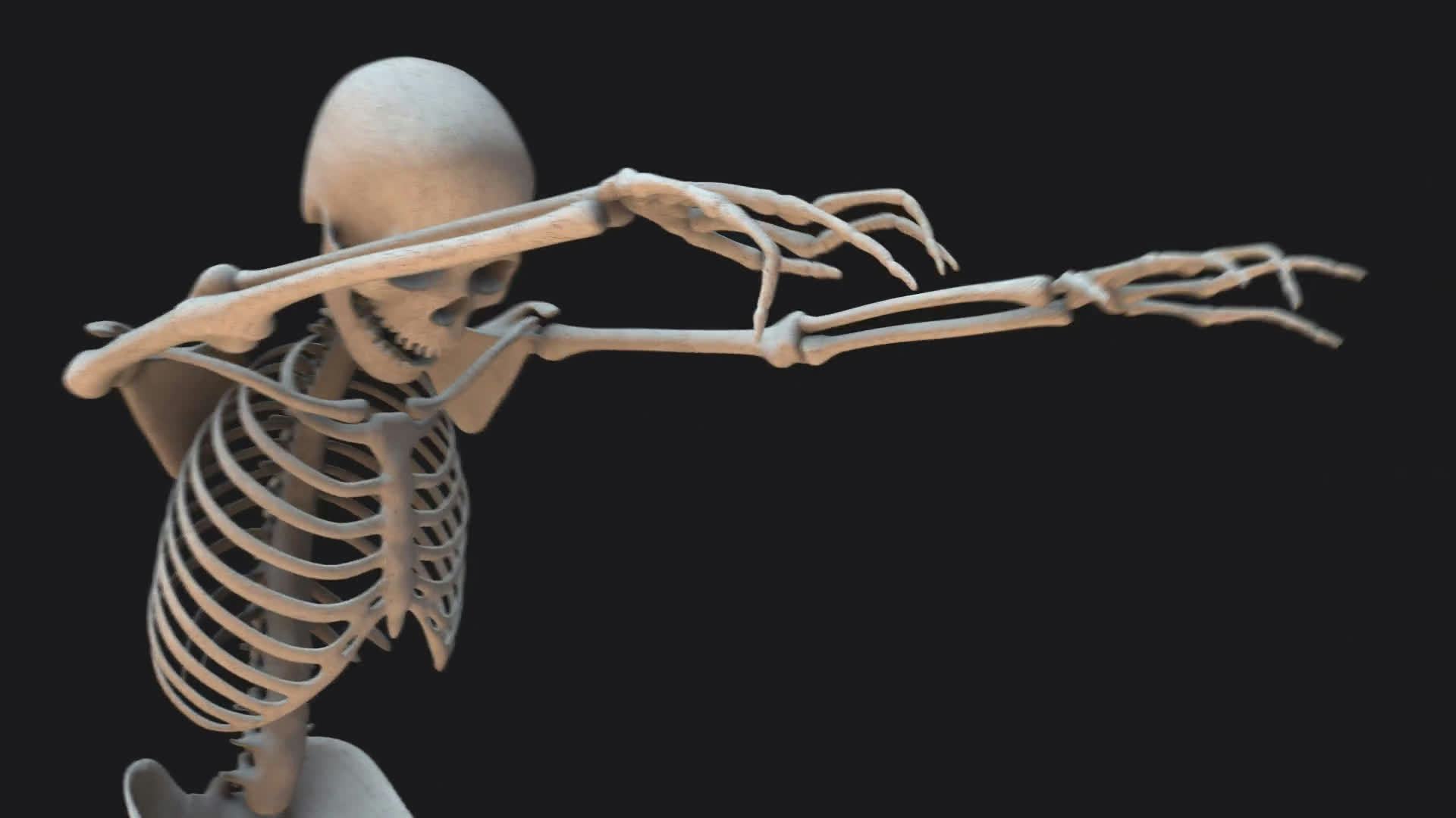 Skeletons Creepy Walk Loop • Motion Graphics Template • Uppbeat