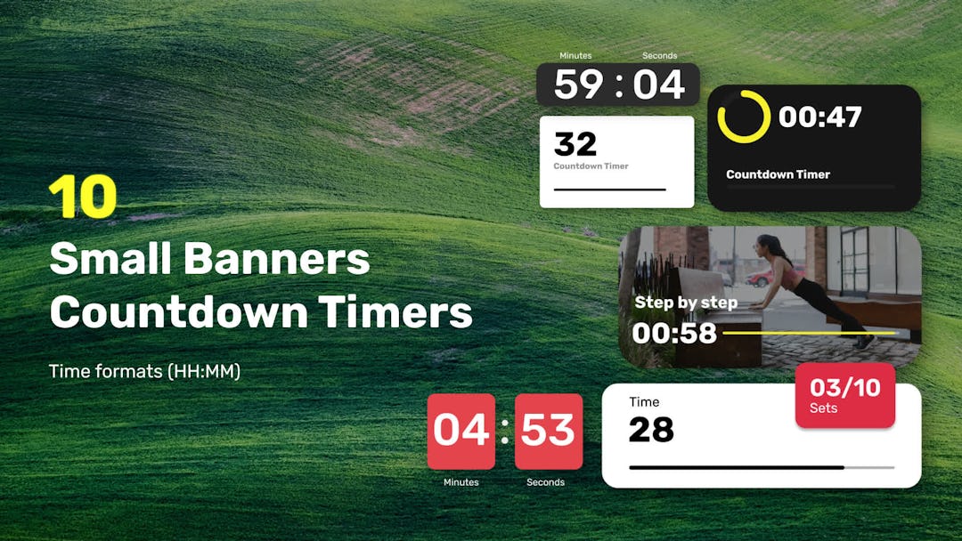 Glowing HUD Countdown Timer • Free After Effects Template • Uppbeat