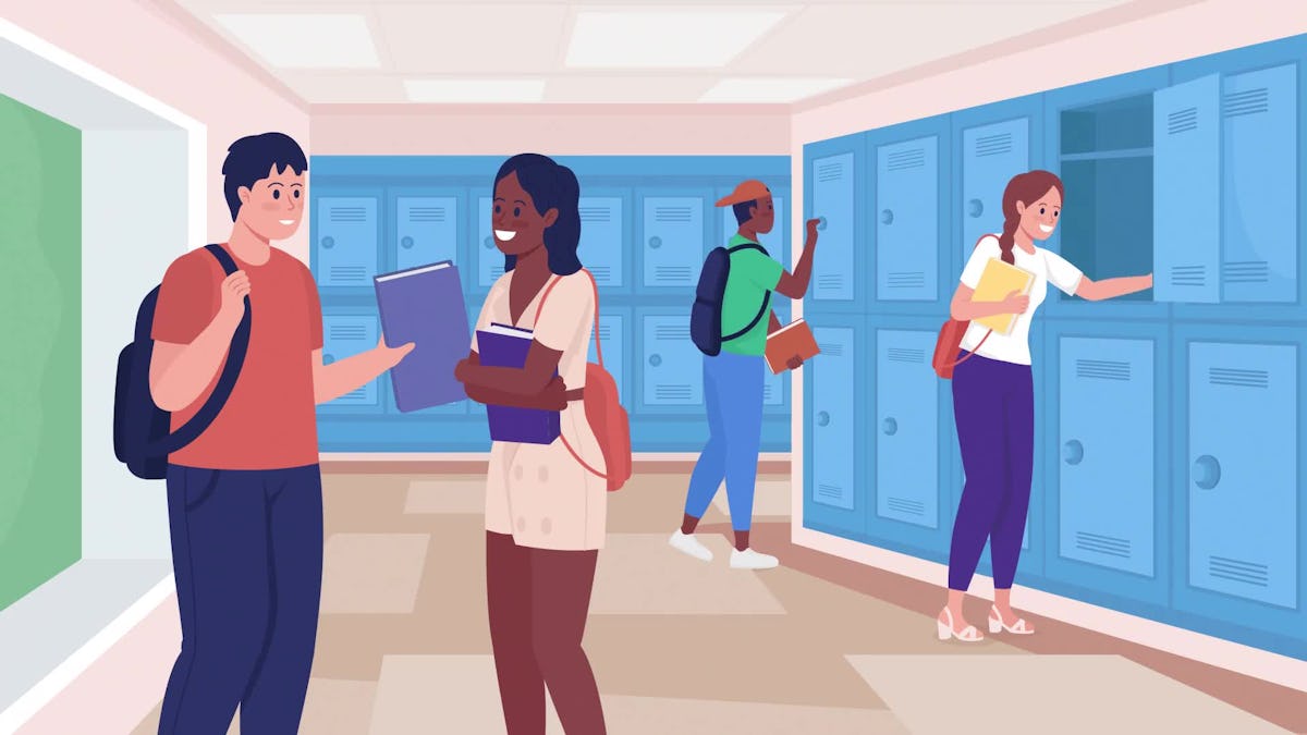 High School Locker Room • Motion Graphics Template • Uppbeat