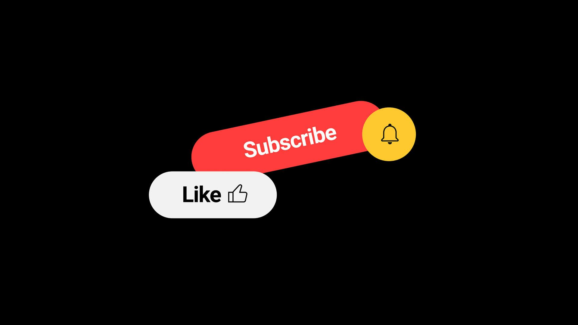 Like And Subscribe Modern • Free Motion Graphics Template • Uppbeat