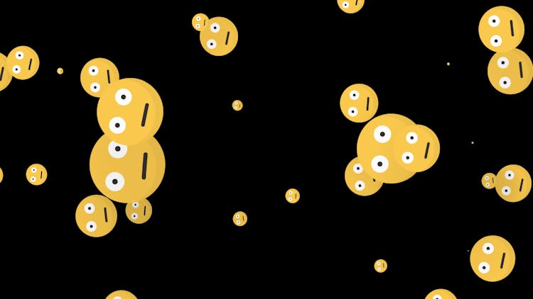 Surprise Emoji Particles Overlay • Motion Graphics Template • Uppbeat