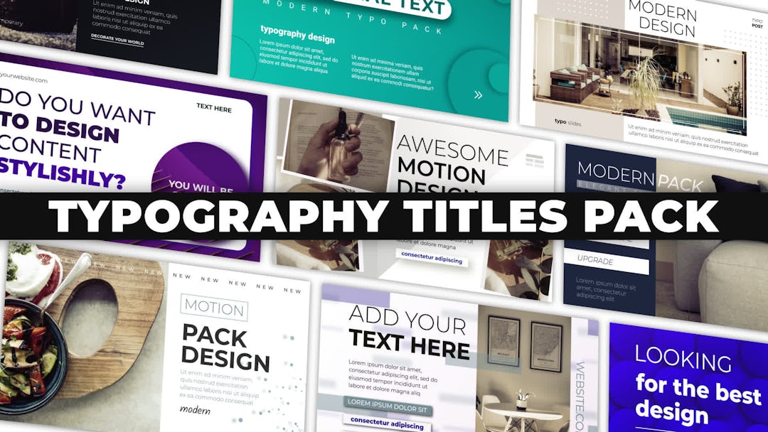 Bold Title Pack • Premiere Pro Template • Uppbeat