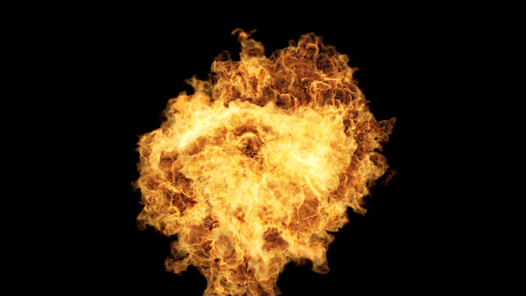 Powerful Fire with Smoke On Alpha • Motion Graphics Template • Uppbeat