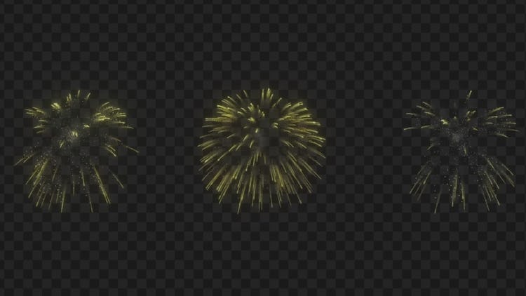 Red Fireworks Pack On Alpha • Motion Graphics Template • Uppbeat