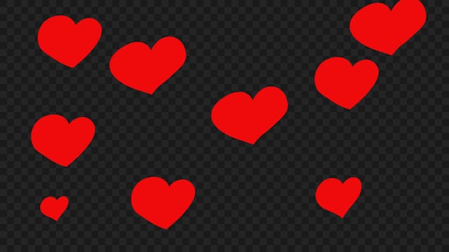 Hearts Likes Interaction • Free Motion Graphics Template • Uppbeat