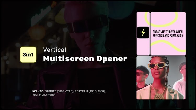 Split Screen Vertical Transitions - Pack 2 • Premiere Pro Template • Uppbeat