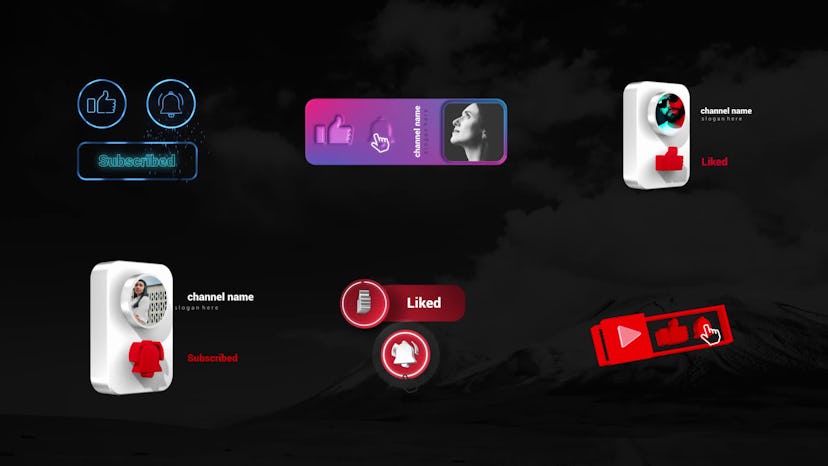 Youtube Subscribe Buttons Pack • DaVinci Resolve Template • Uppbeat