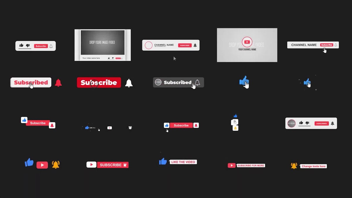 Free Animated Subscribe Buttons • Uppbeat