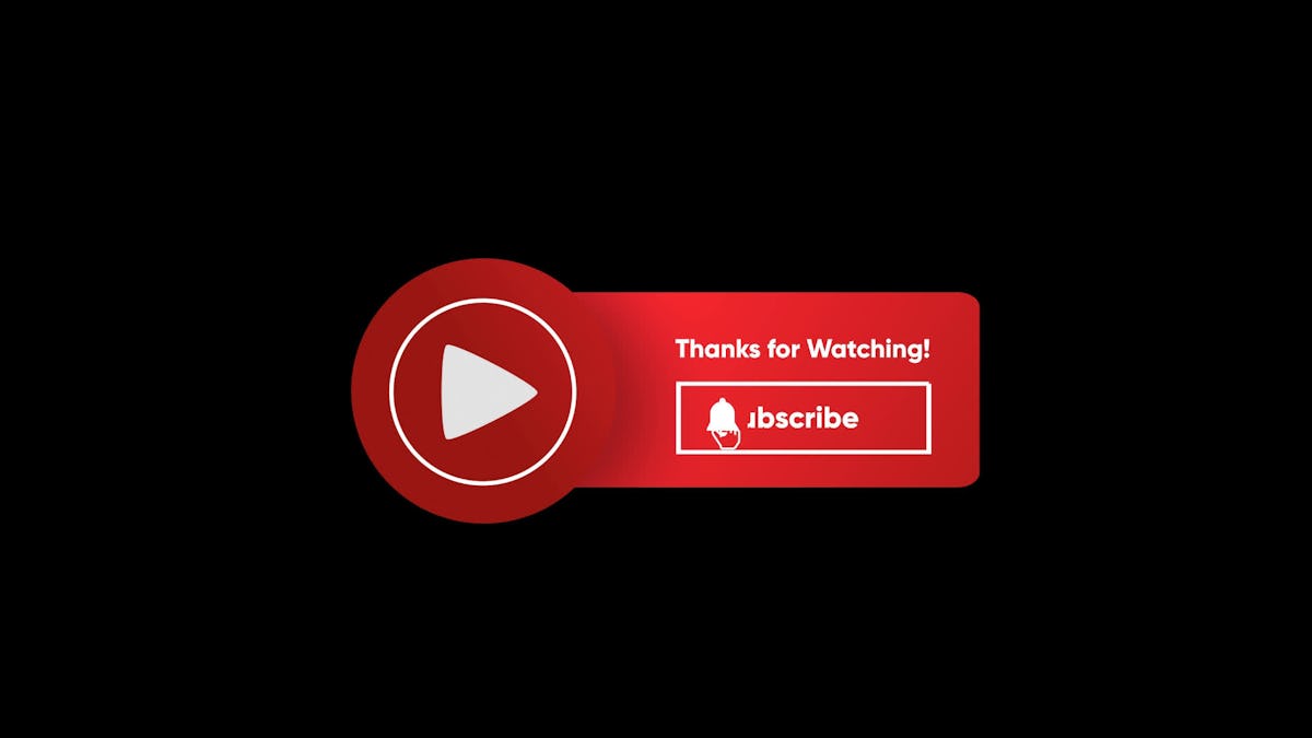 Subscribe Bell Button Click • Motion Graphics Template • Uppbeat
